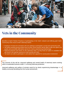How we help – Veterinary and Community Care